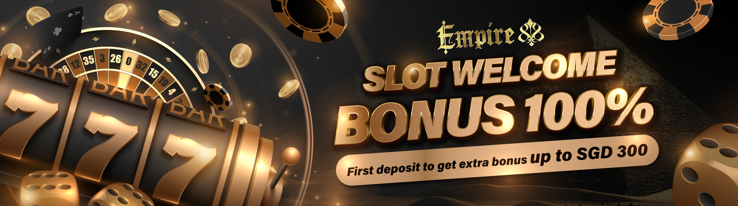 SLOTS 100% Welcome Bonus